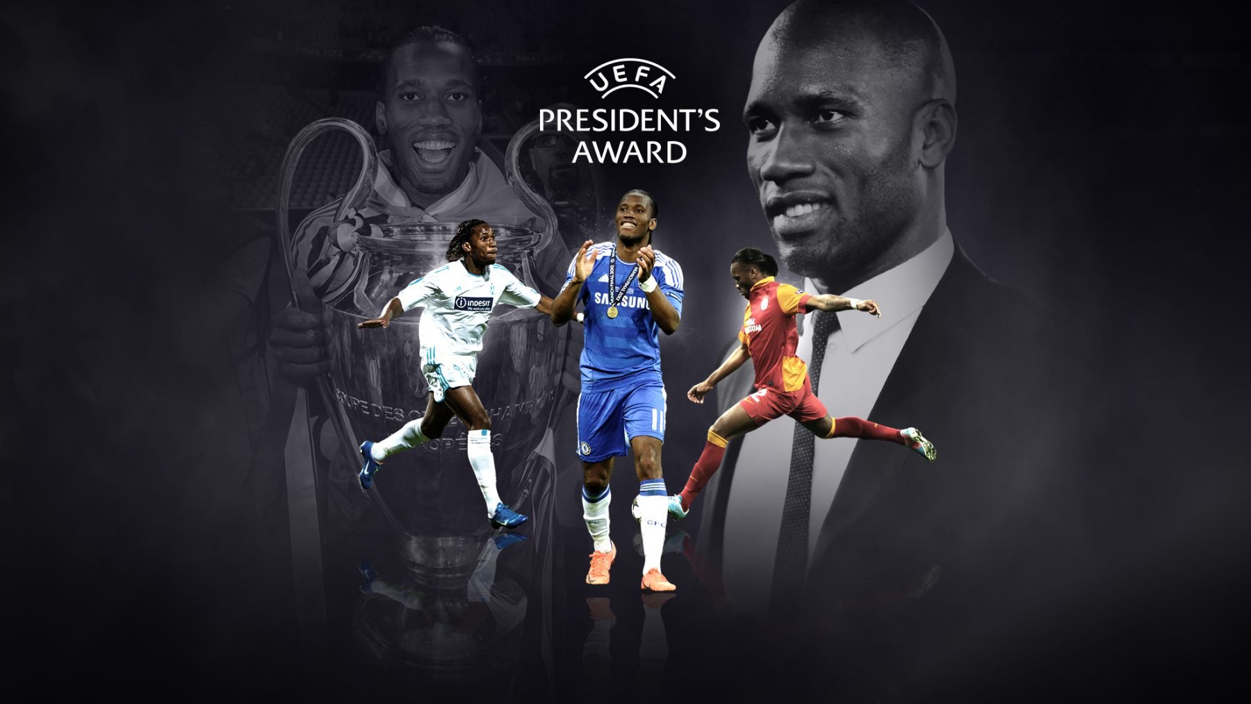 Didier Drogba wins prestigious UEFA PRESIDENT'S AWARD Didier Drogba wins prestigious UEFA PRESIDENT'S AWARD