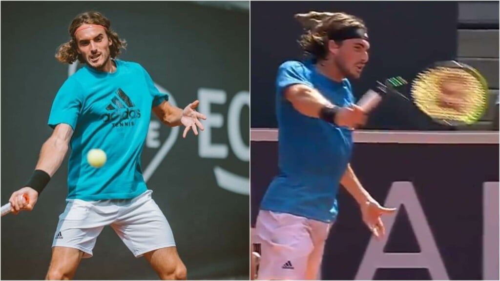 WATCH: Stefanos Tsitsipas has a rare racquet snap at the 2021 Hamburg ...