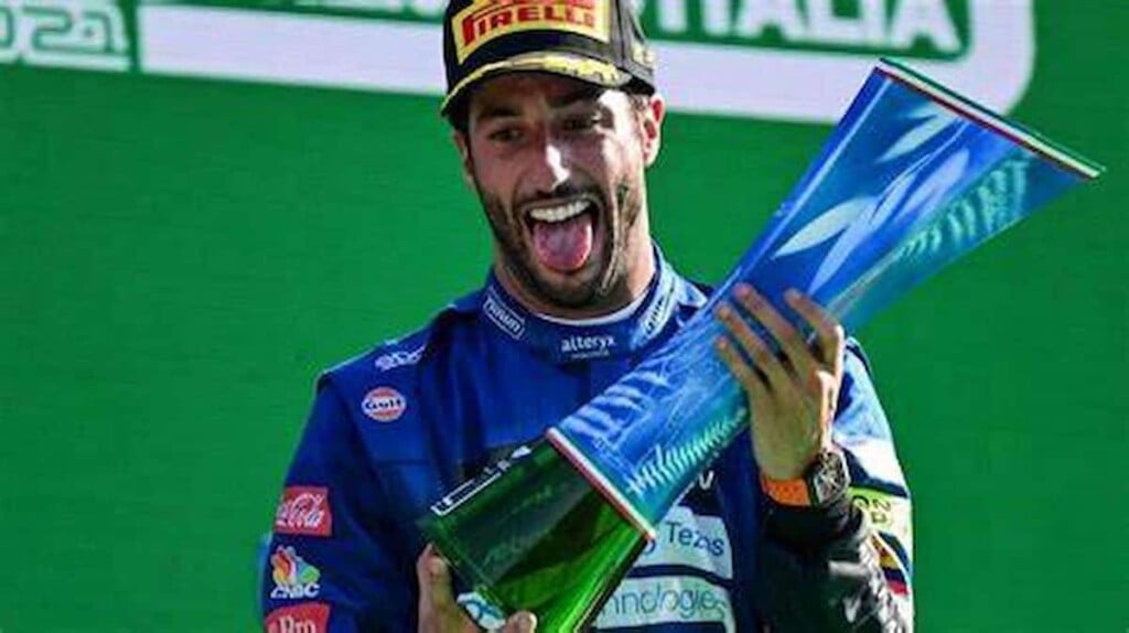 Watch: Daniel Ricciardo Gets Emotional Placing his Italian GP Trophy ...