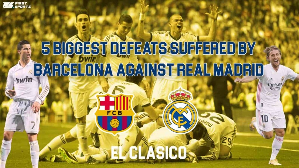 5 biggest defeats suffered by Barcelona against Real Madrid