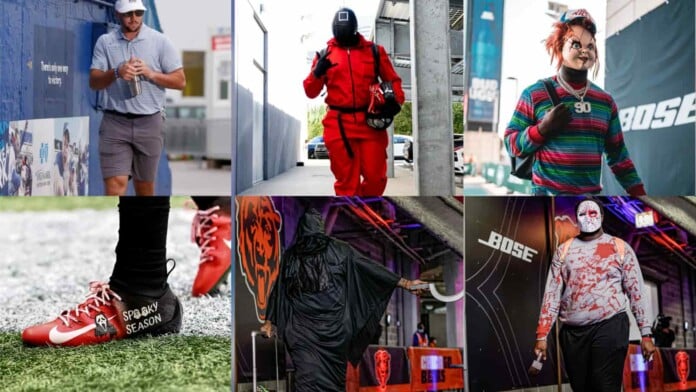 NFL Set Ablaze With Terror Show As Players Don The Spookiest Costumes ...