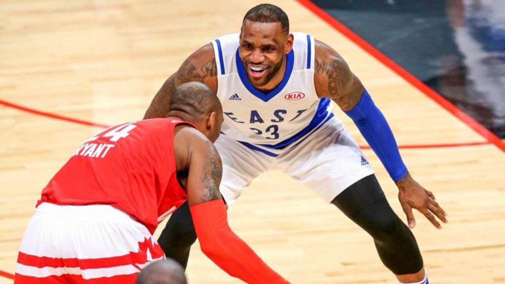 When LeBron James guarded Kobe Bryant in the NBA All-Star 2016 ...