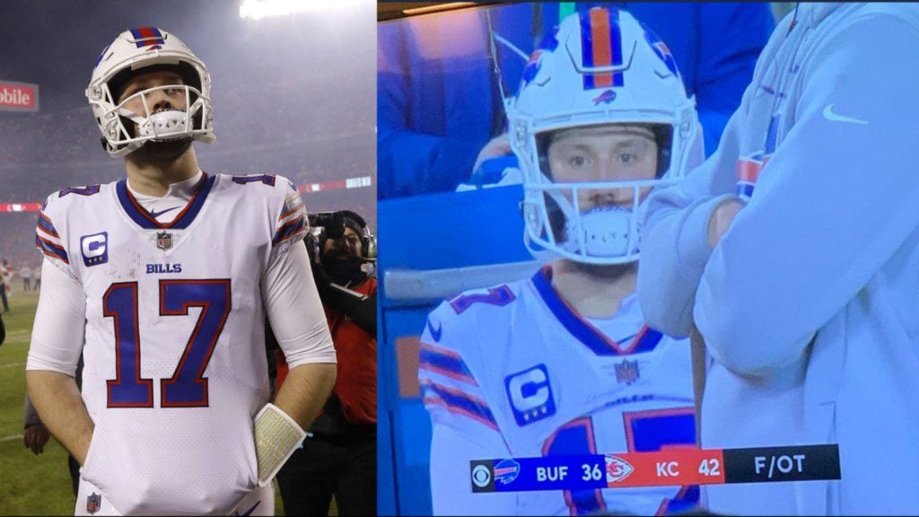 "Where's my chance?" Heartbreaking photos of Josh Allen after OT loss ...