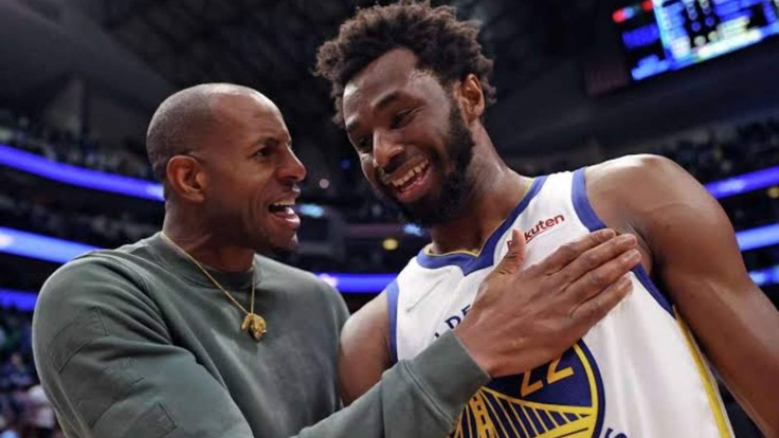 “Time for Steve Kerr to hang his boots” Andre Iguodala caught emphatically coaching Andrew ...