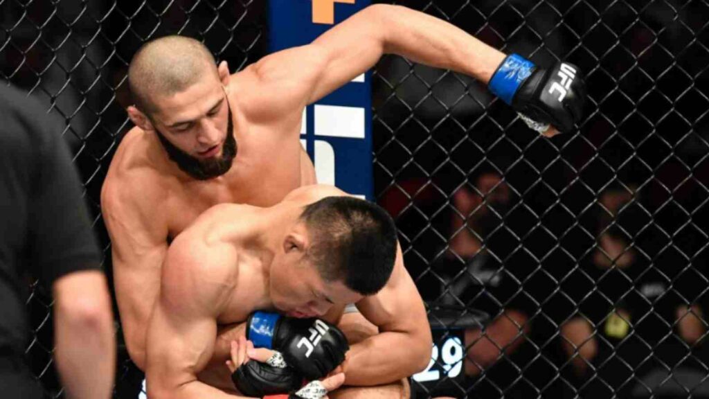 Li Jingliang secures a sensational knockout over Muslim Salikhov at UFC ...