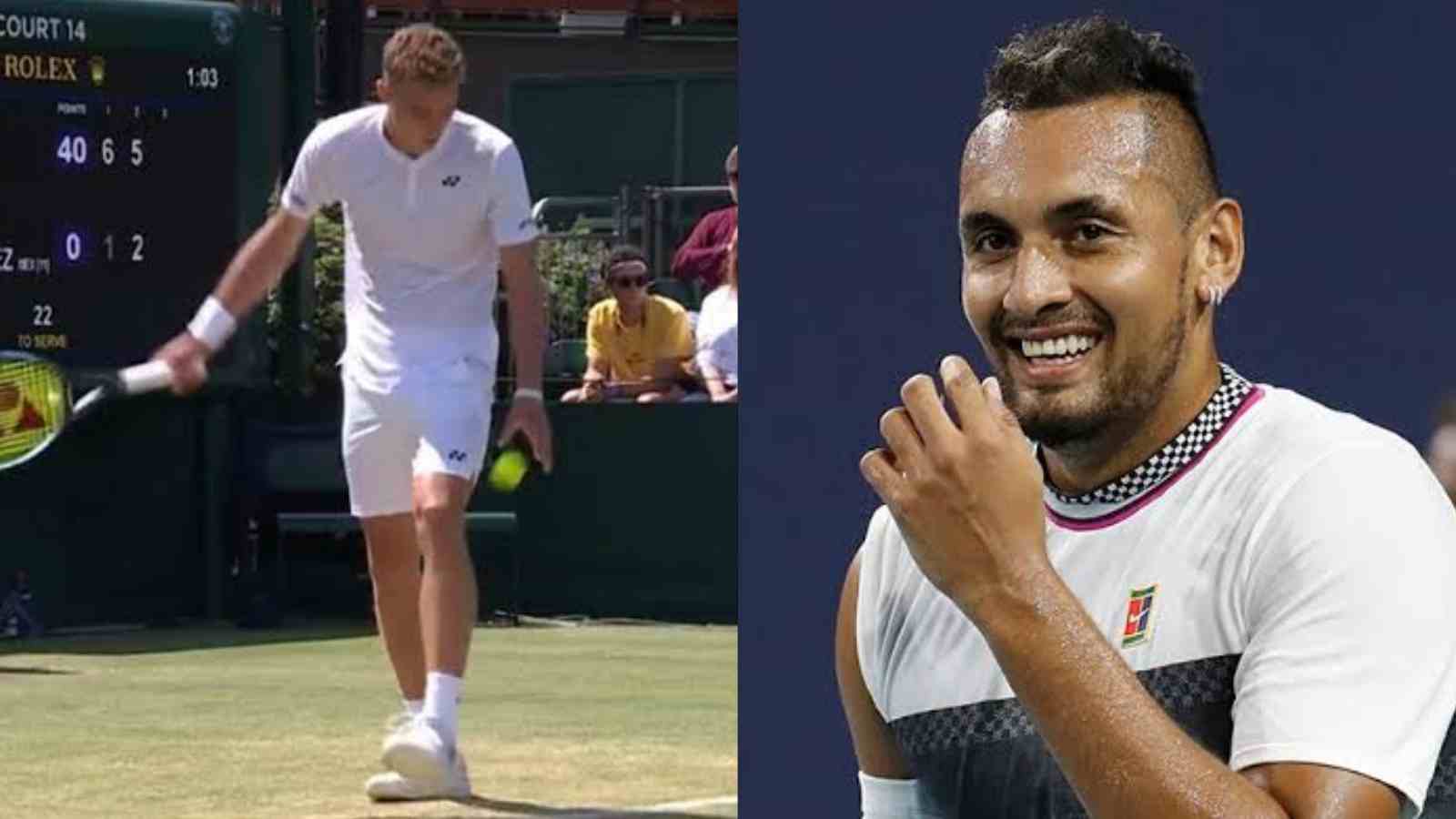Kalin Ivanovski uses Nick Kyrgios' trick to win the match point in ...
