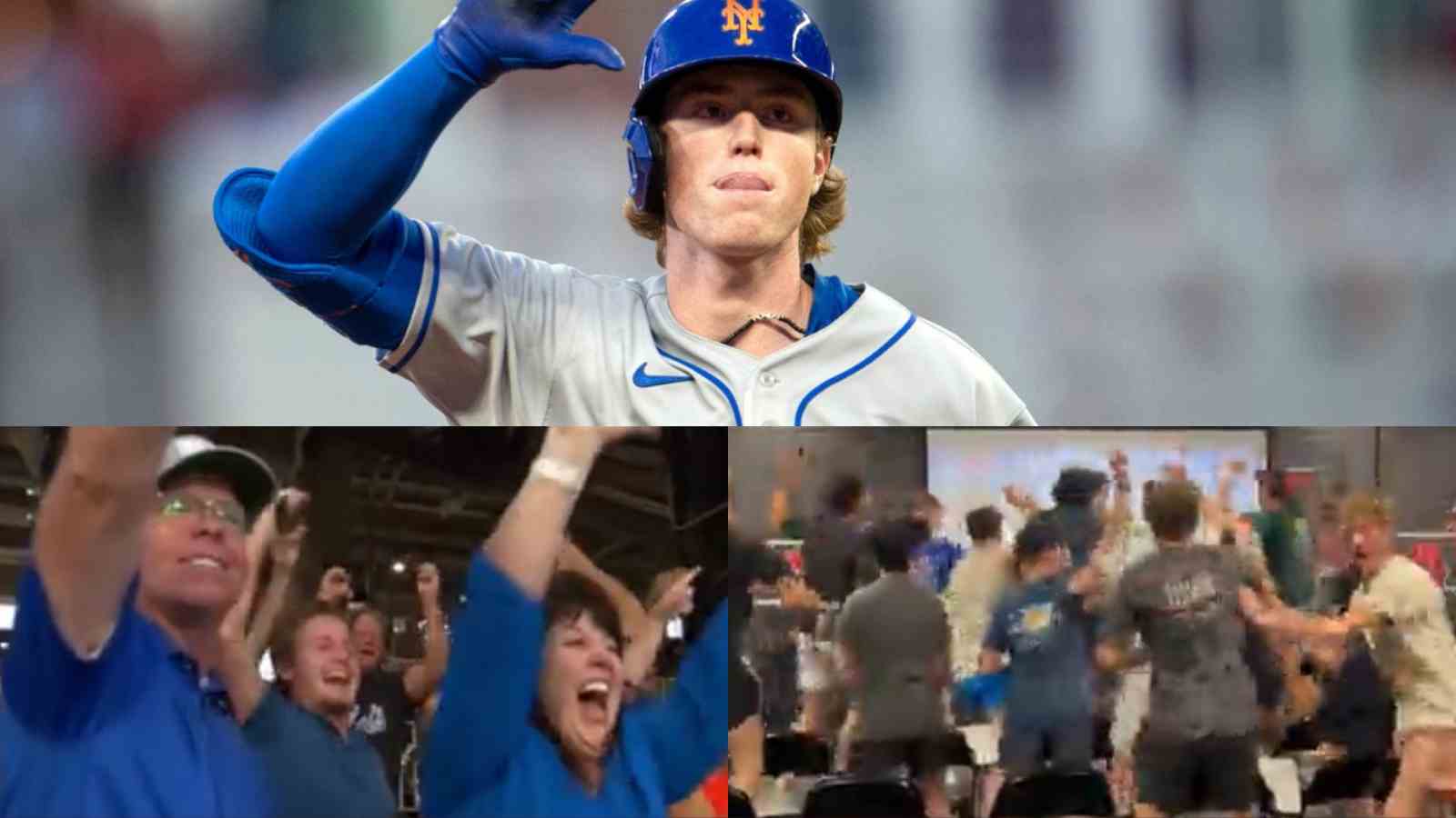 Watch: Brett Baty making his family and high-school team-mates proud ...