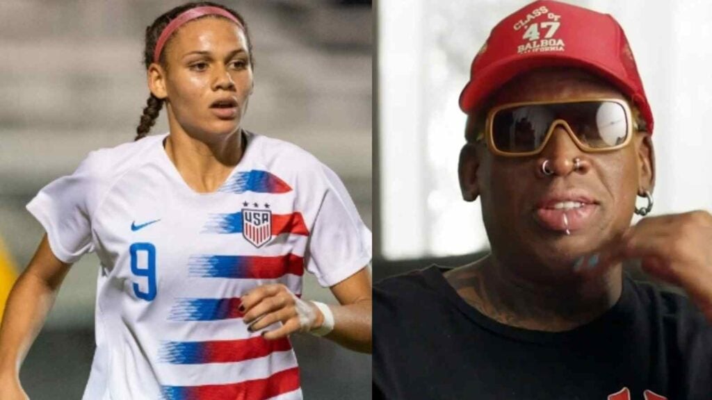 “Hey, it’s DAD!” Dennis Rodman surprised his estranged daughter Trinity ...