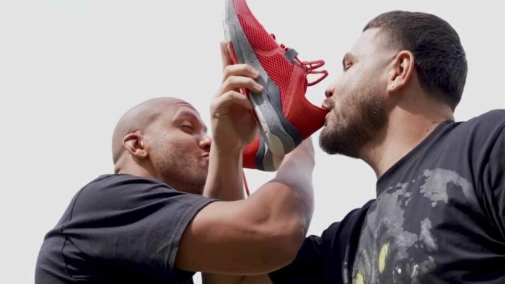 Watch: Tai Tuivasa and Ciryl Gane does the famous "SHOEY" celebration ...