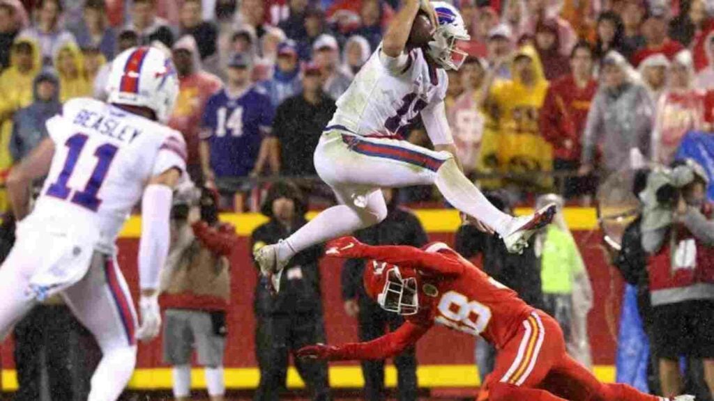 "This dude is a different breed!": WATCH- Josh Allen jumps over ...