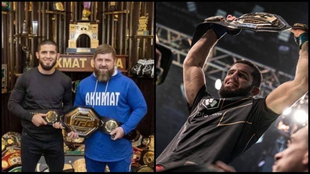 UFC Champion Islam Makhachev meets Chechnya's Ramzan Kadyrov to ...