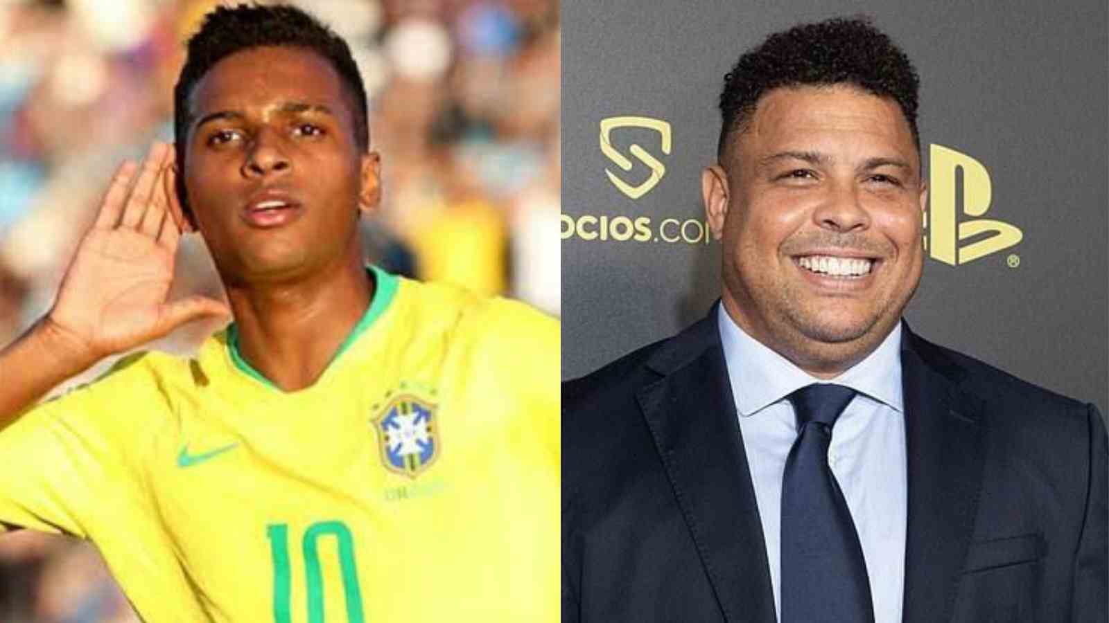 WATCH: Brazilian forward Rodrygo rubs his hands on Ronaldo Nazario’s ...
