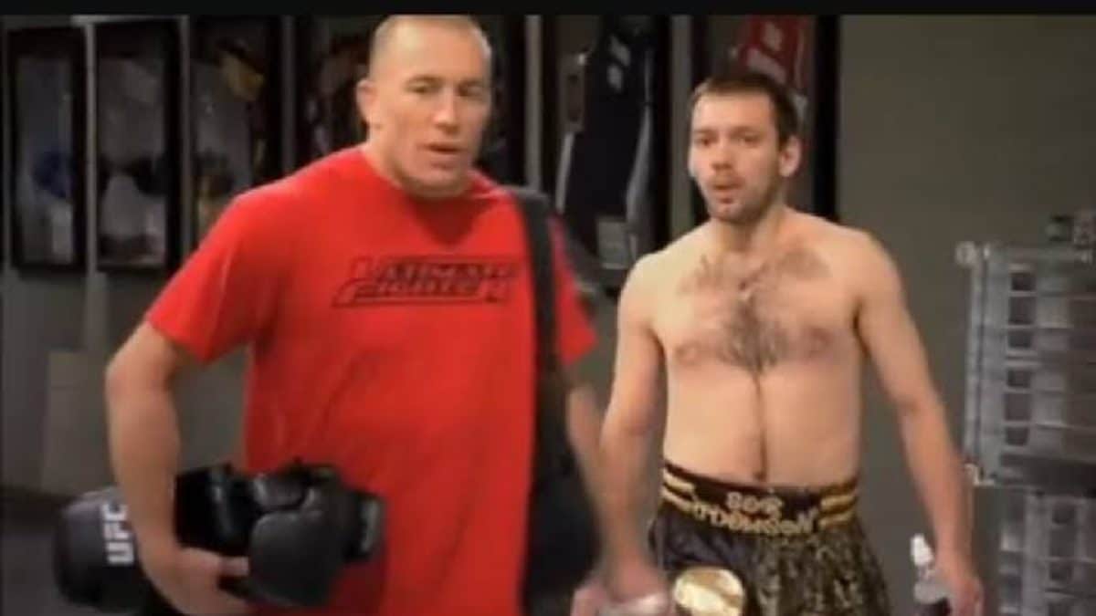 "He is gonna knock you out cold," Georges St-Pierre bought in a drunken ...