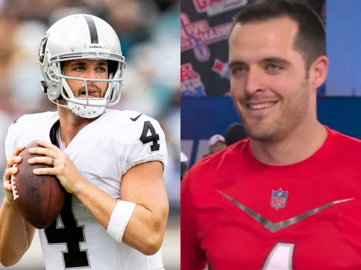 "That's why I'm going somewhere else," Derek Carr comically MOCKS ...