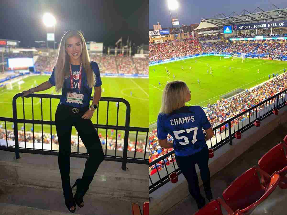 Chiefs 'hot' owner Gracie Hunt proudly sports US soccer jersey to ...