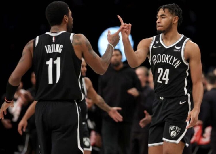 WATCH: Kyrie Irving makes "sh*t funny" as Cam Thomas finally SMILES on ...