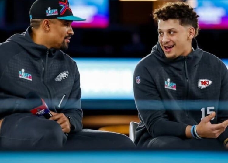 Jalen Hurts dodged the post game handshake with Patrick Mahomes after controversial Super Bowl ...