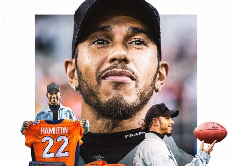Denver Broncos sends good wishes to their boss Lewis Hamilton