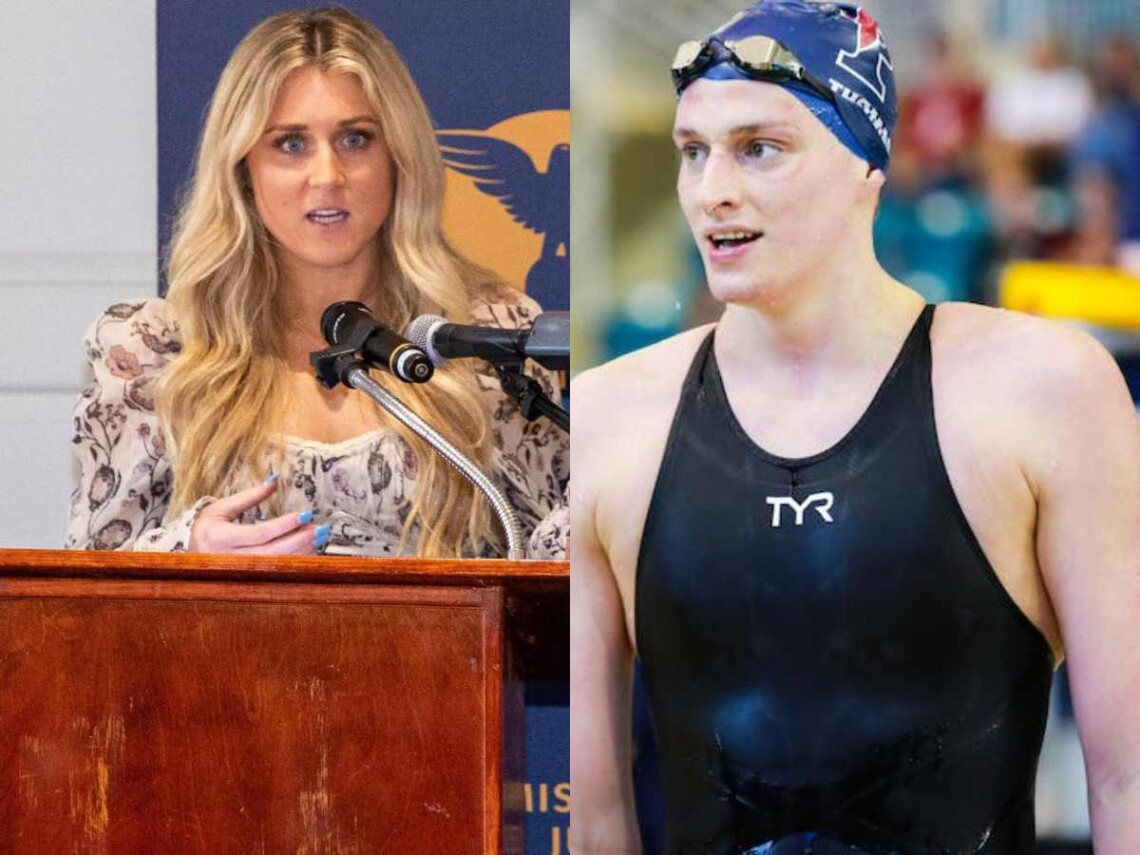 Former NCAA swimmer Riley Gaines takes HILARIOUS swipe at Harvard ...