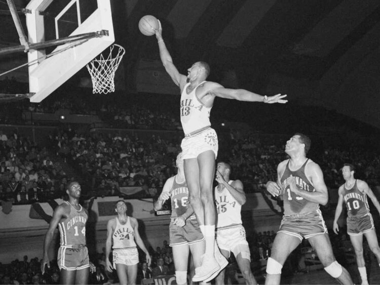 Was Wilt Chamberlain's 100-point game televised?