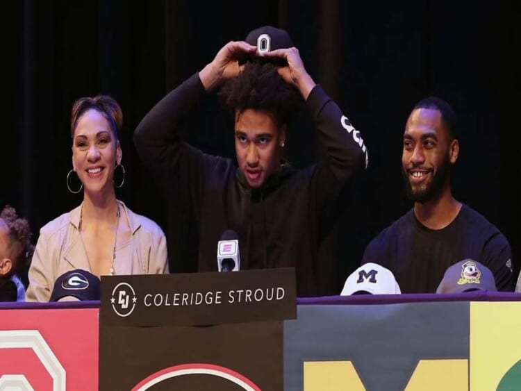 Who are C.J. Stroud's parents, Coleridge and Kimberly Stroud?