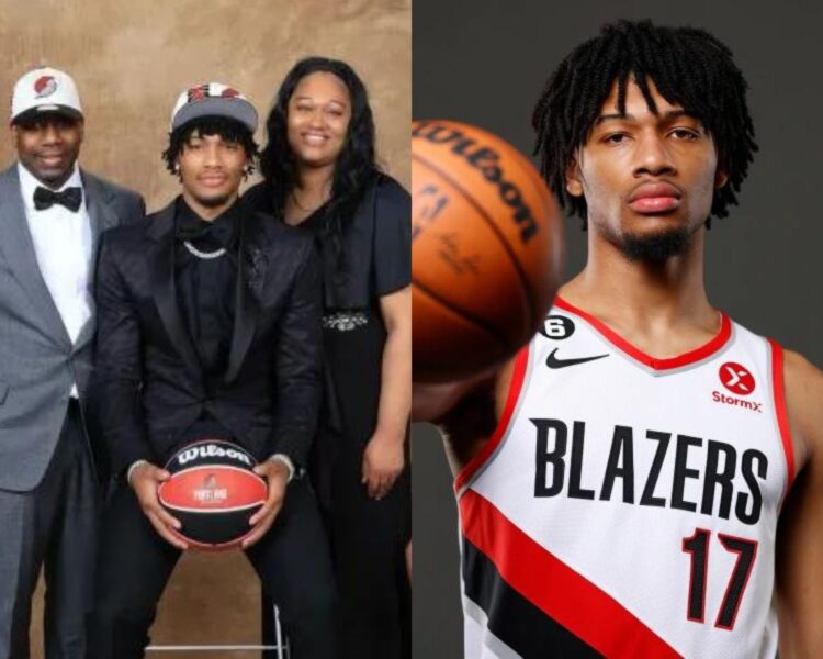 Who are Shaedon Sharpe’s parents, Julia Bell and Robert Sharpe?