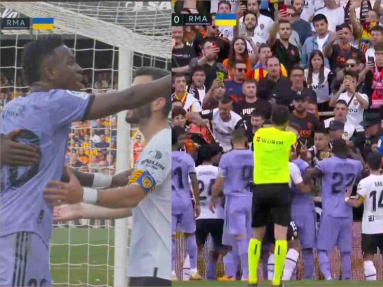WATCH: Vinicius Jr. faces racial chants of 'M*no M*no' during Valencia ...