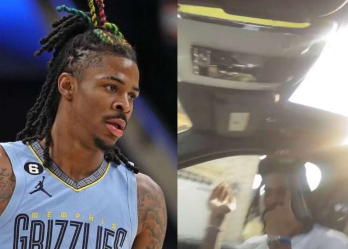 "Gonna end up in prison" - Watch Ja Morant CAUGHT AGAIN flashing a gun ...