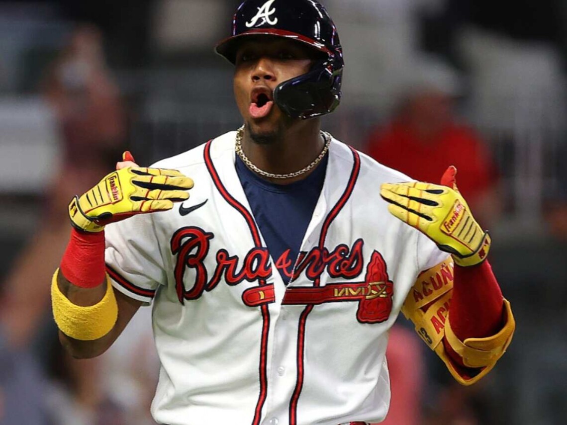 WATCH: Ronald Acuna Jr attempts somersault to save himself while ...