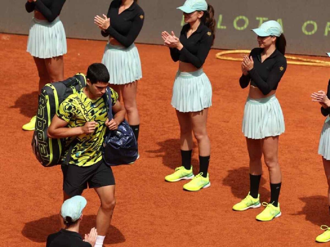 Madrid Open ball models weren't wearing mini skirts for Carlos Alcaraz ...