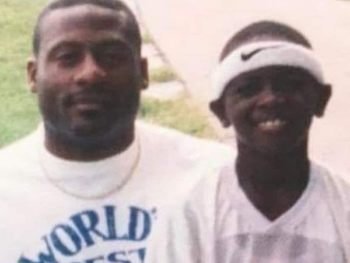 Who are Antonio Brown's parents, Adrianne Moss and Eddie Brown?