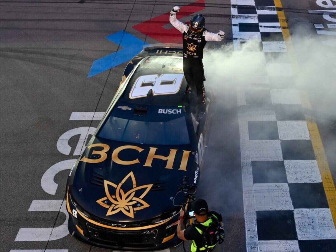 WATCH: “Smoking tires in the w**d car”- Kyle Busch celebrates Gateway ...