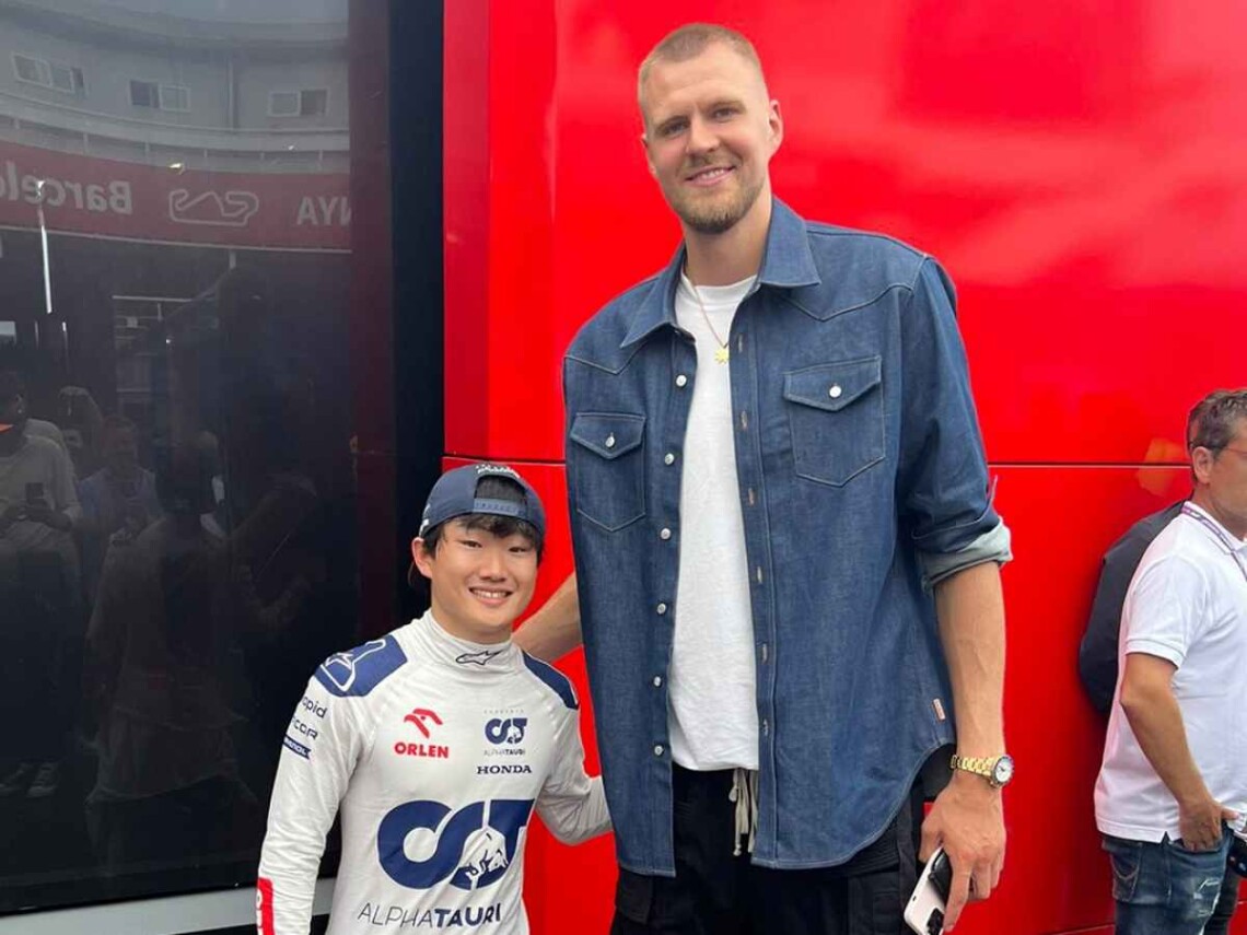 "When did Porzingis have an Asian kid" - Fans SHELL SHOCKED by Kristaps ...