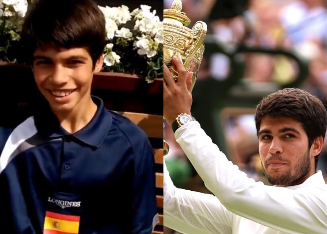 12-year-old Carlos Alcaraz's old video goes viral as he defeats Novak ...