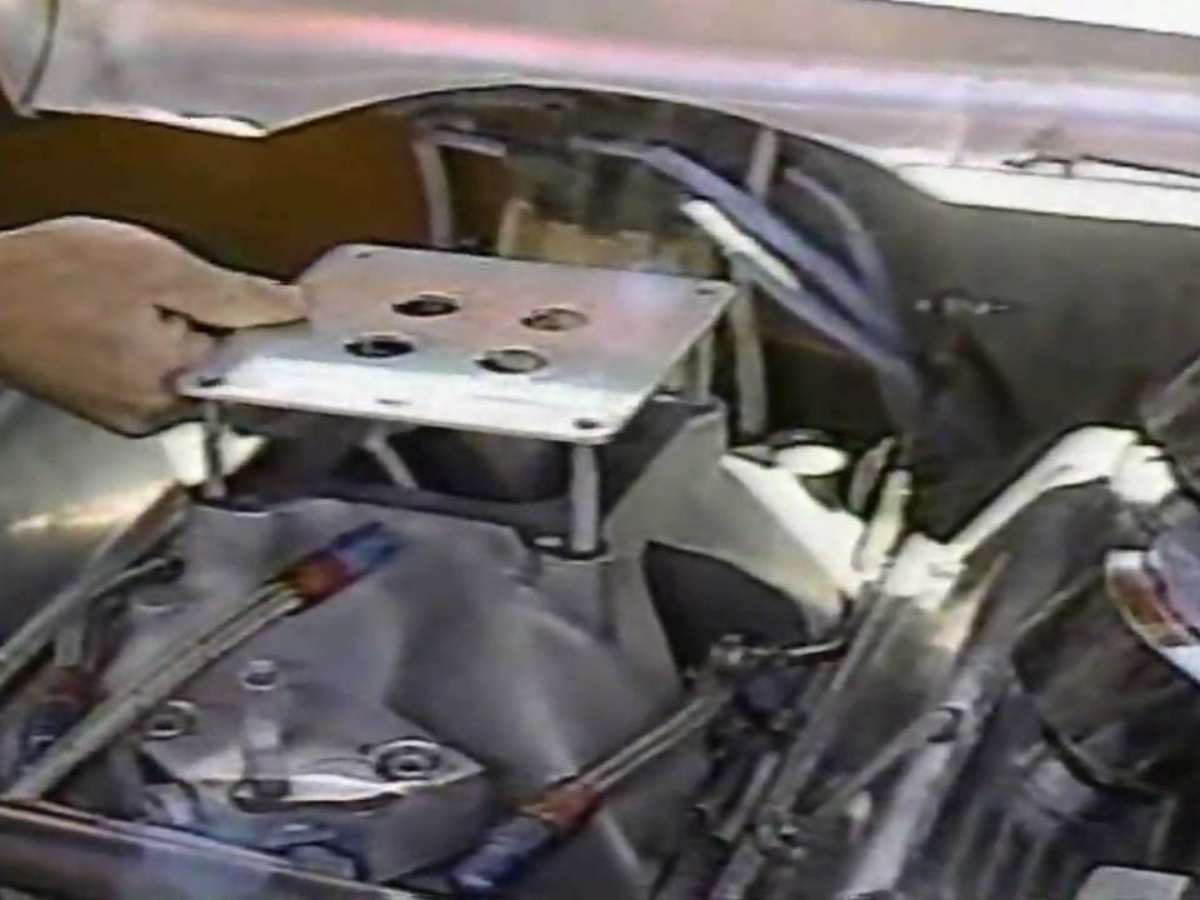 What type of engine is used in NASCAR?