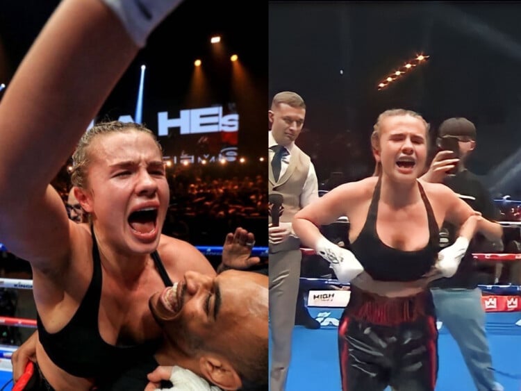 "Sweat stuck them to my bra," OnlyFans model claims b**b flash at ...