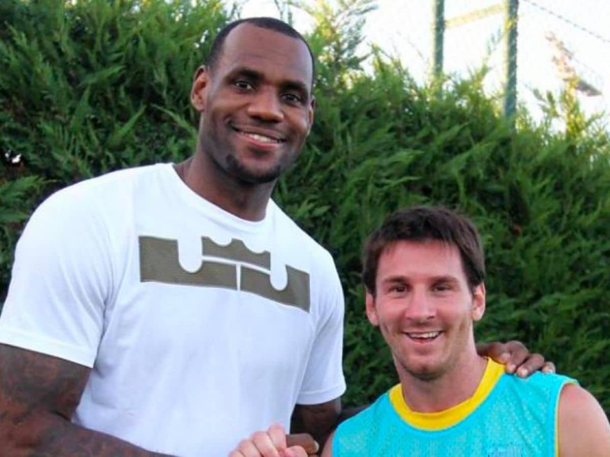 "INCREDIBLE!" - LeBron James crowns Lionel Messi the GOAT after ...