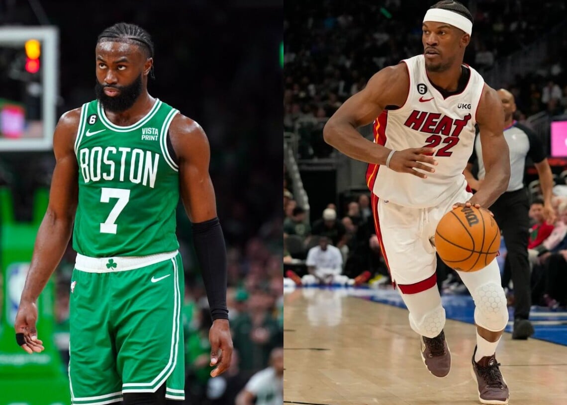 Heat star Jimmy Butler eligible to STEP OVER Jaylen Brown's $304 ...