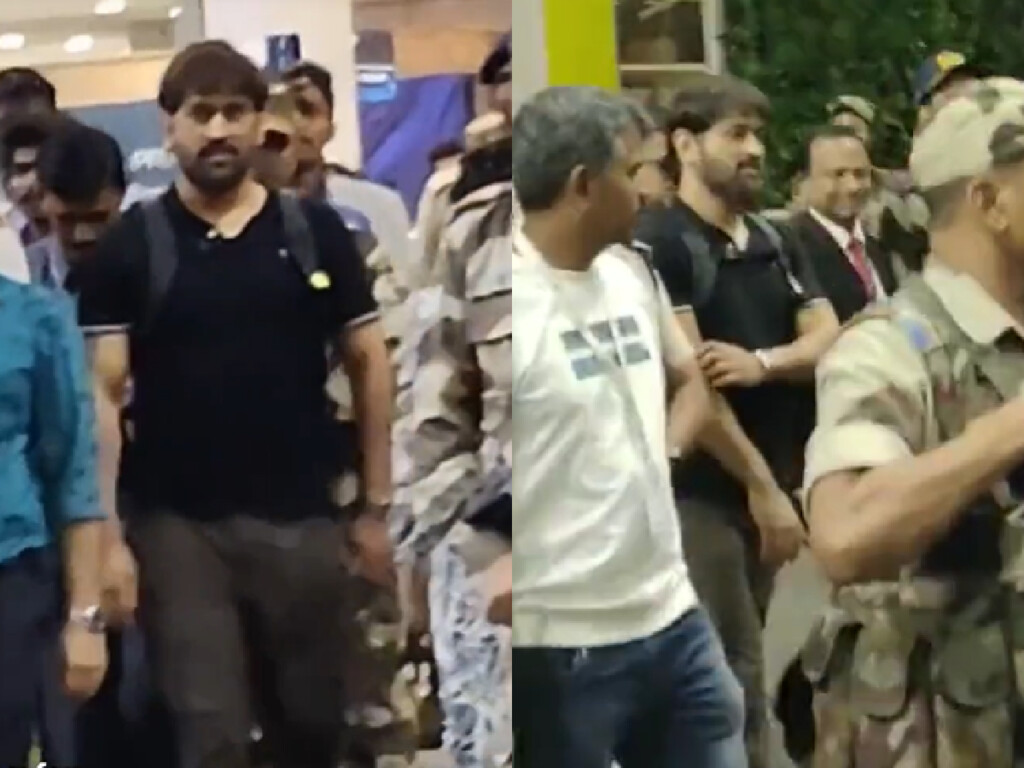 WATCH: MS Dhoni welcomed with loud cheers from the crowd at the airport ...