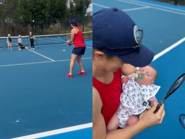 Ash Barty turns coach for her nieces, brings her new baby to the court ...