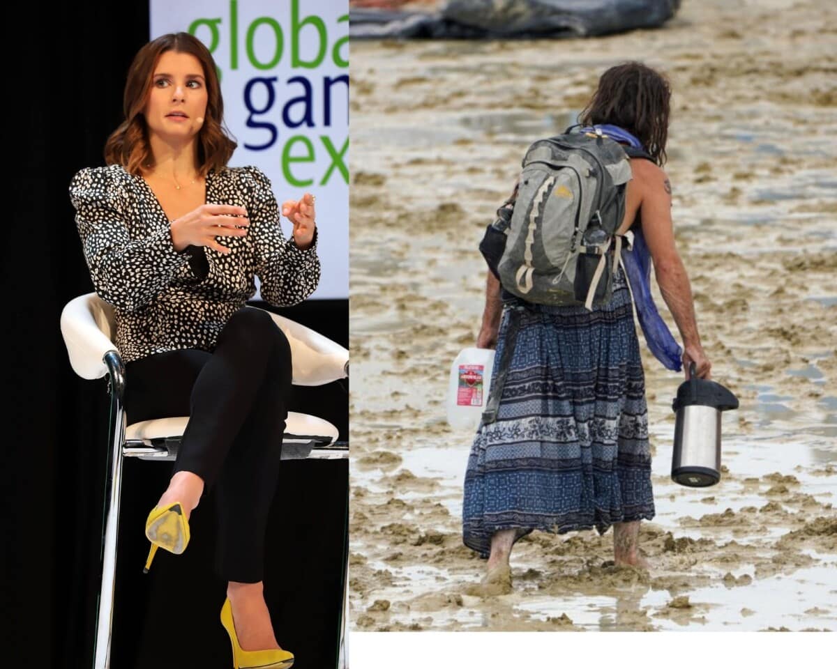 Ex-NASCAR driver Danica Patrick escapes the Black Rock desert Burning ...