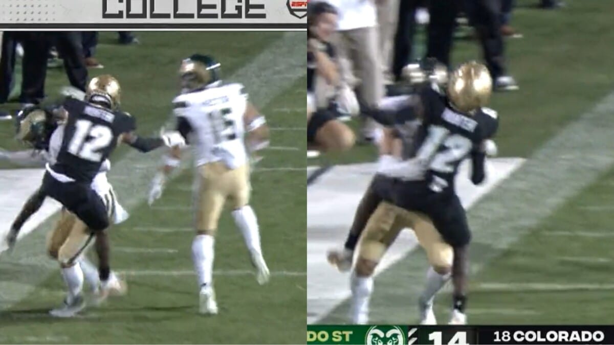 WATCH: "That's a felony!" - Henry Blackburn's late hit on Travis Hunter ...