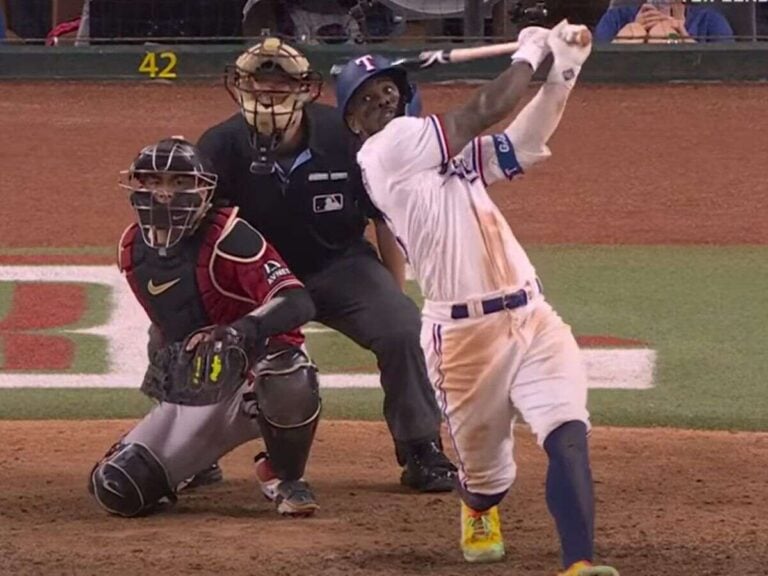 WATCH: Adolis Garcia hits DRAMATIC walk-off home run to stun D-Backs in 6-5 World Series Game 1 ...