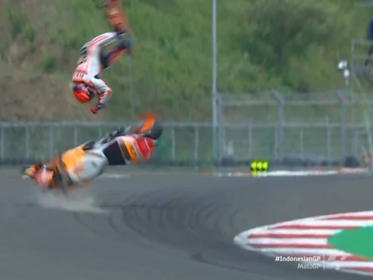 WATCH: When Marc Marquez was caught in one of the biggest high-side ...