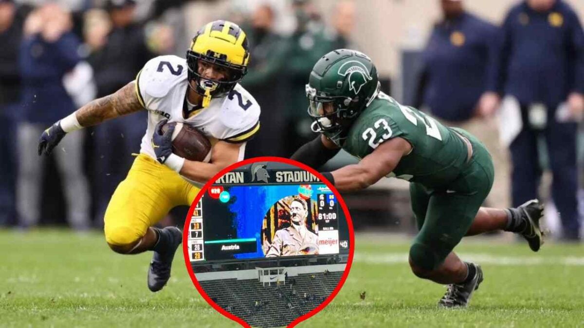 Controversy erupts as Michigan State features 'Hitler' in scoreboard ...