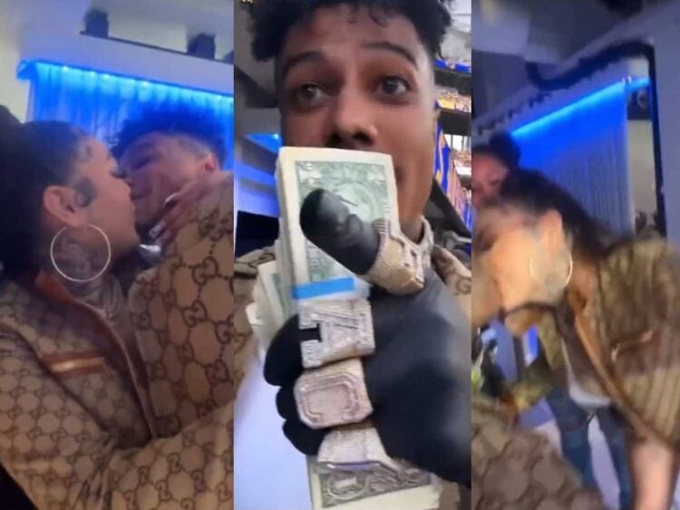 WATCH: Rapper Blueface throws money at a bunch of women twerking ...