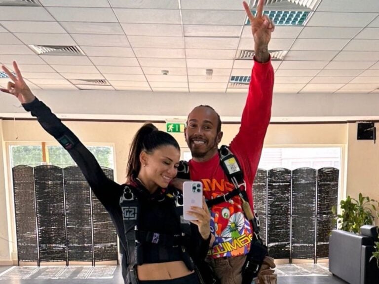 WATCH: Lewis Hamilton takes to the skies to kick off his post-season ...