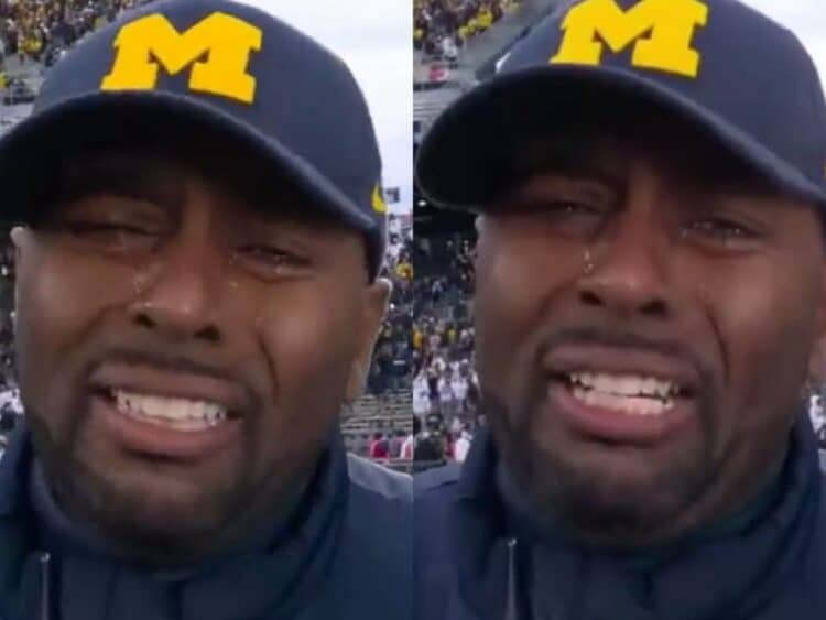 WATCH: "Love the s**t out of you!" - Interim Michigan HC Sherrone Moore ...