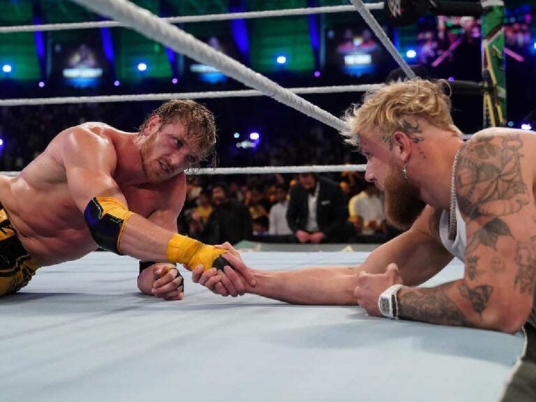WATCH: Jake Paul reacts to Logan Paul winning his first WWE title at ...