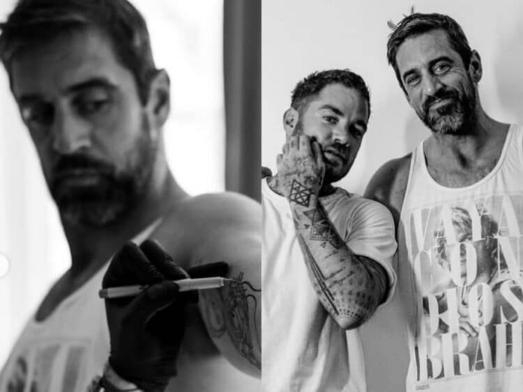 Aaron Rodgers flaunts his newest 'dragon tattoo' as struggles with ...